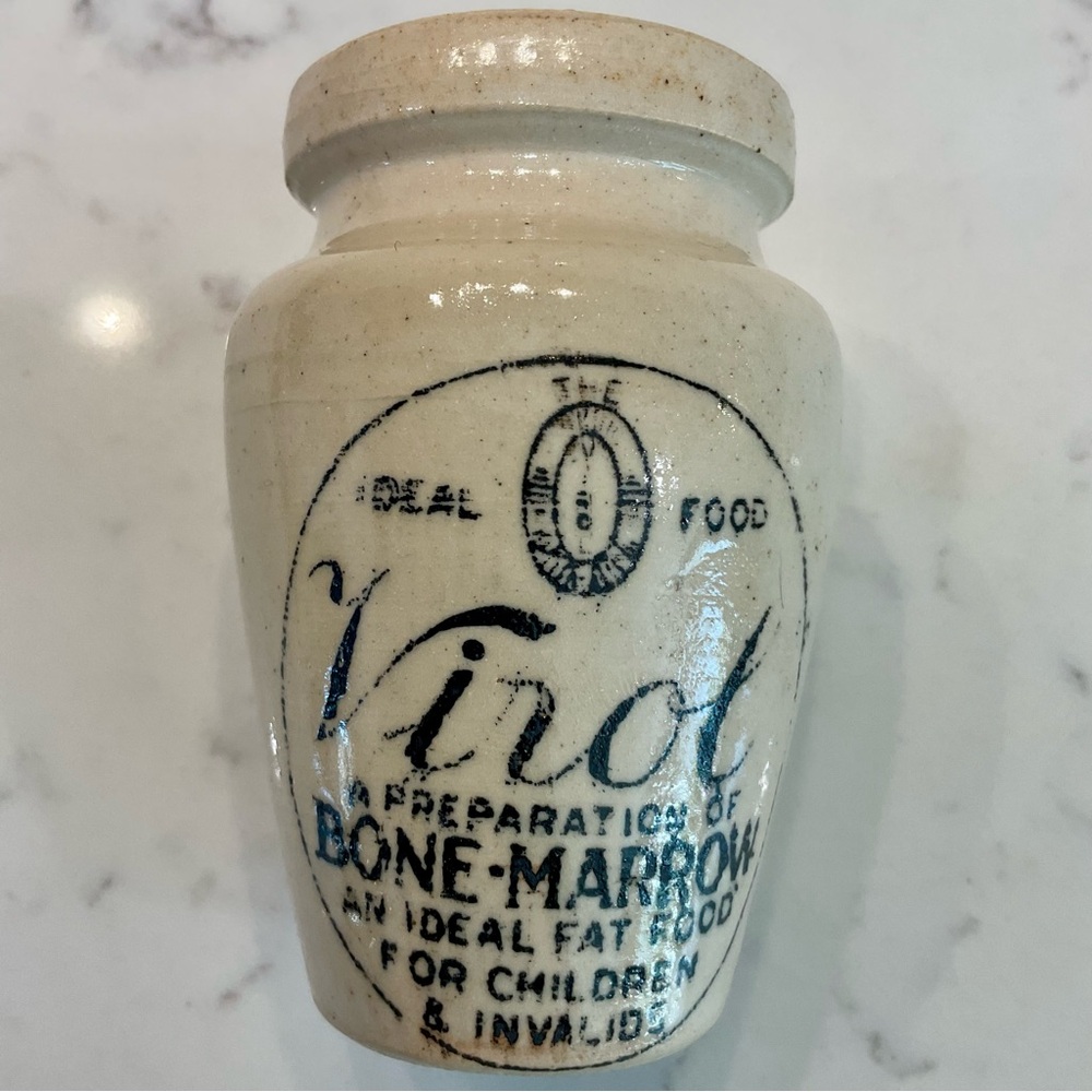 Virol | Accents | Antique Virol Stoneware Advertising Jar | Poshmark